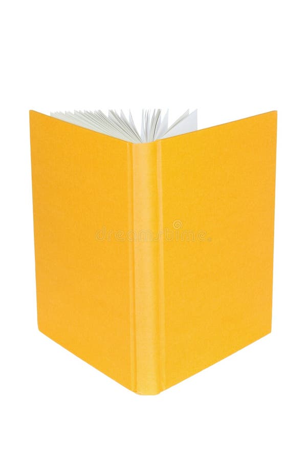 Yellow Book with Blank Cover Stock Photo - Image of book, novel: 6433416
