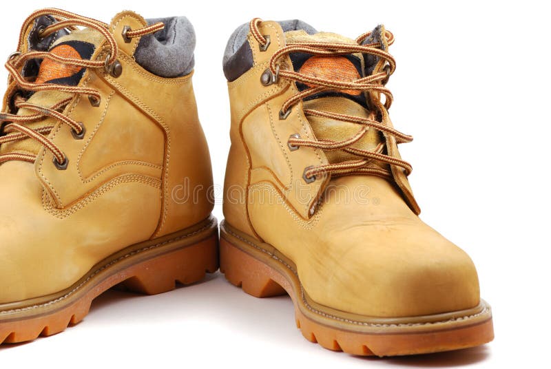 Yellow boots stock photo. Image of foot, boots, brown - 9887894