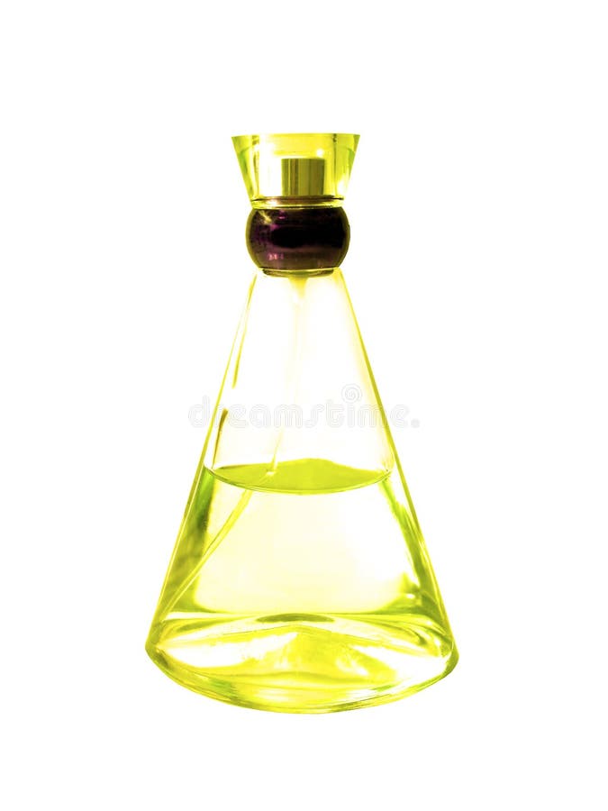 Yellow bottle of perfume stock photo. Image of citrus - 2787788