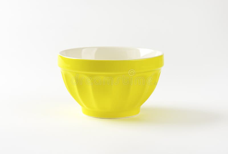 Yellow bowl stock image. Image of equipment, isolated - 58774523
