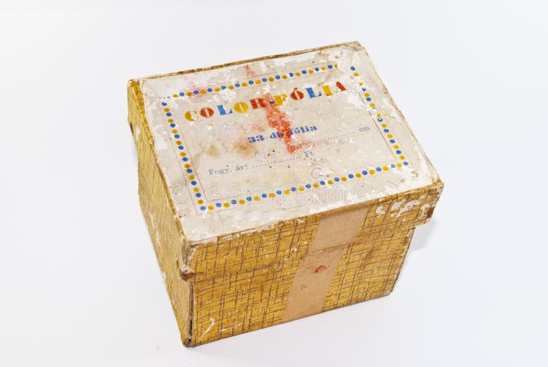 A yellow box stock photo. Image of cover, colors, abstract - 15437656