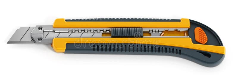 Yellow box cutter stock illustration. Illustration of clipping - 63433893