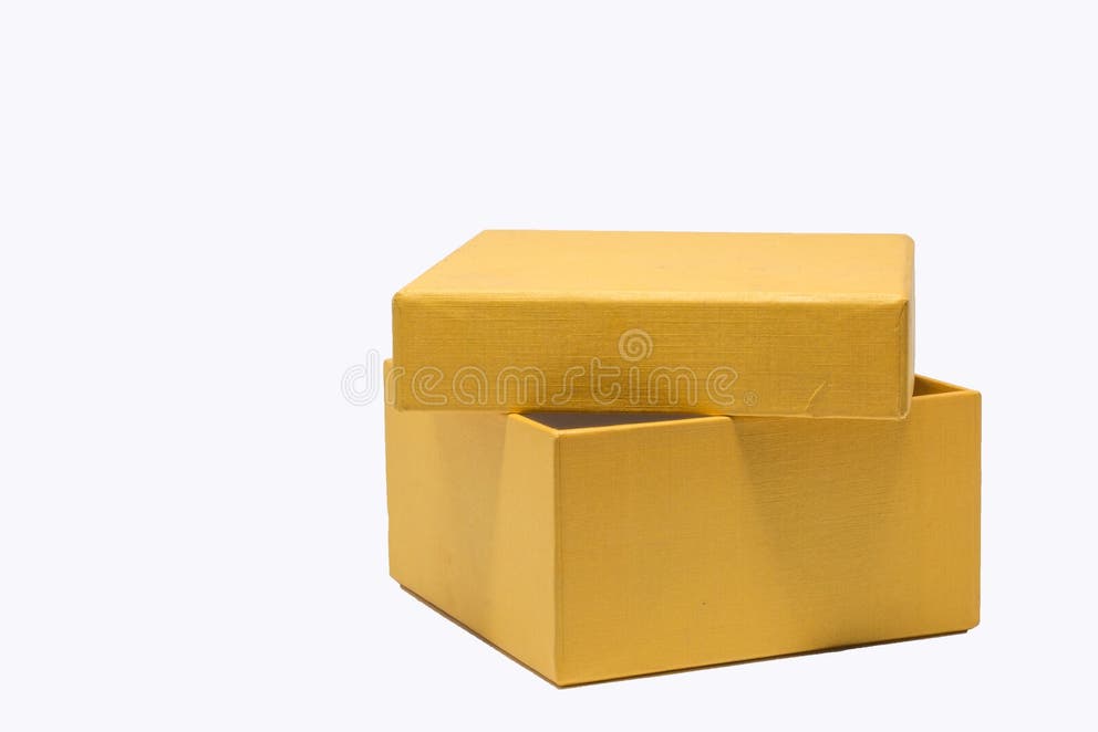 Yellow box stock image. Image of food, present, design - 73788707