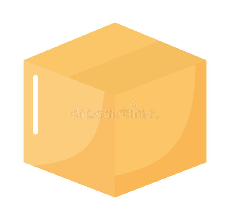 Yellow box design stock vector. Illustration of delivering - 233102720