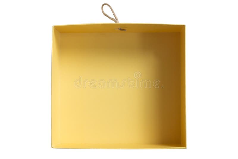 Yellow box isolated stock image. Image of wrap, studio - 221306663