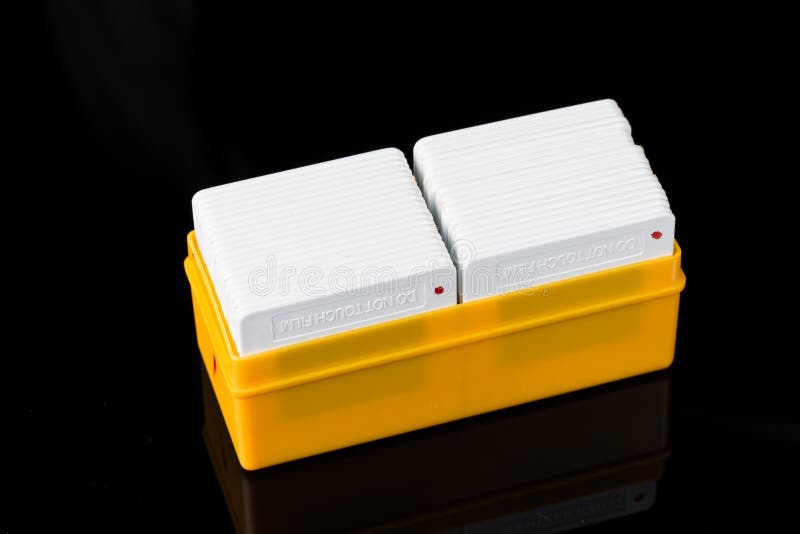Yellow Box Old Slide Frame Black Background Stock Photos - Free ...