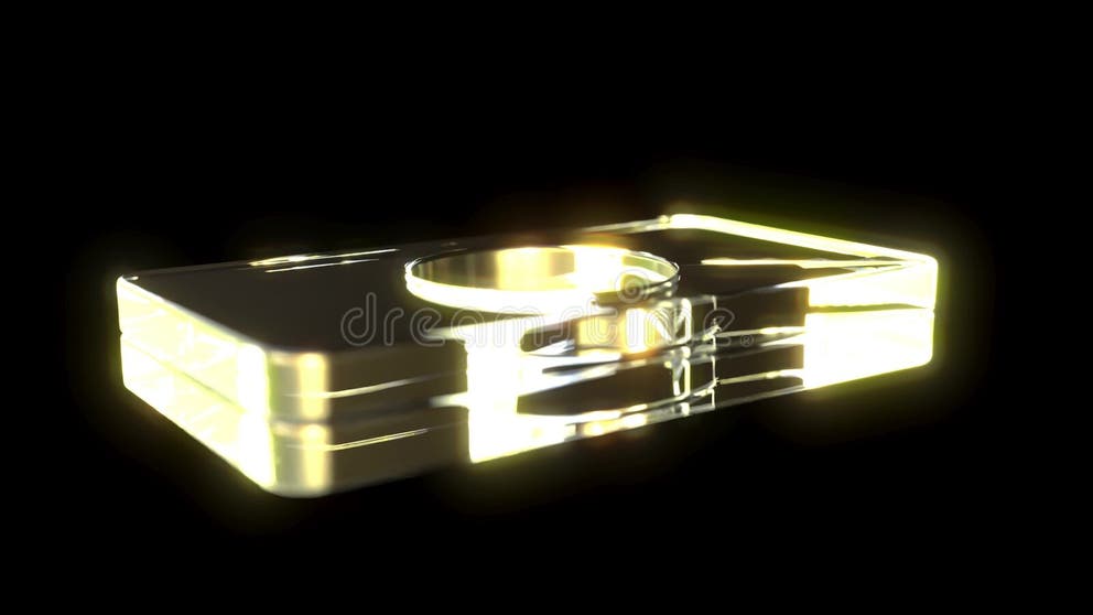 Yellow Boxes on Black Bg 3d Stock Illustration - Illustration of shadow ...