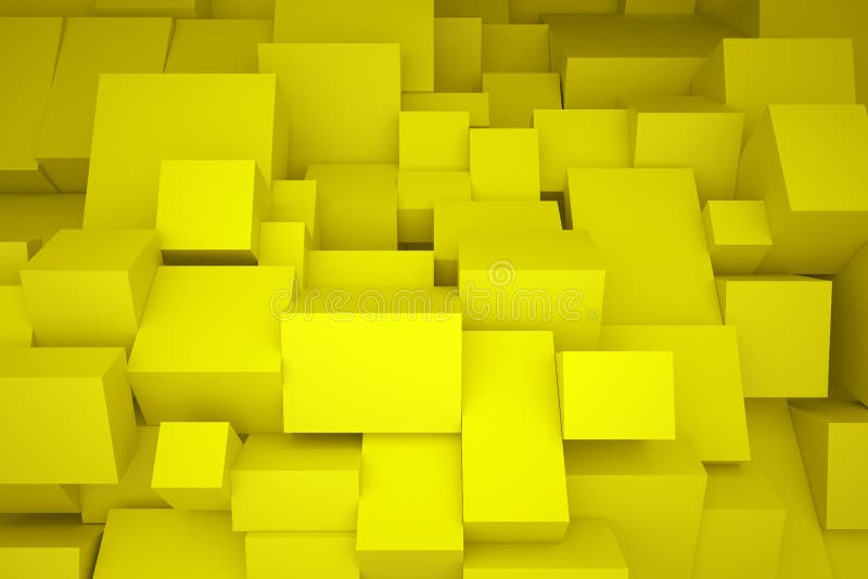 Yellow boxes stock illustration. Illustration of render - 85402998