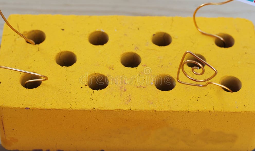 Yellow brick stock photo. Image of table, bricks, creative - 55562774
