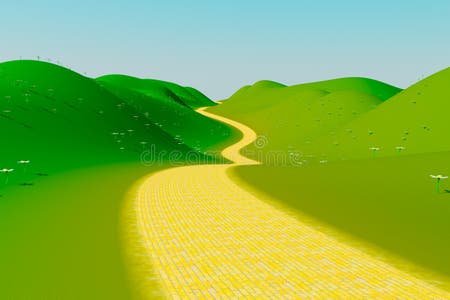 Cartoon Yellow Brick Road Stock Illustrations – 181 Cartoon Yellow ...