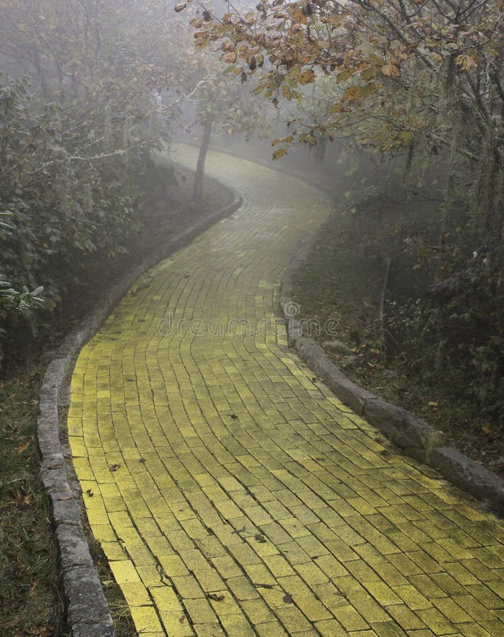 Yellow Brick Road, Beech Mountain, North Carolina Stock Image - Image ...