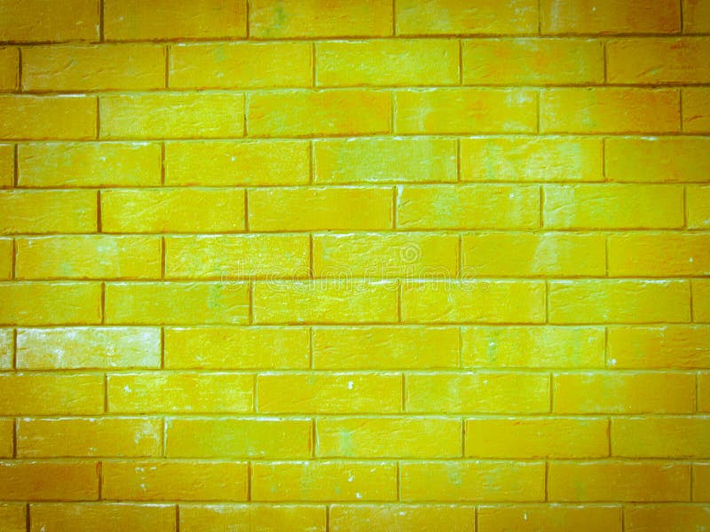 Yellow Brick Texture, Brick Yellow Wall. V Stock Image - Image of ...