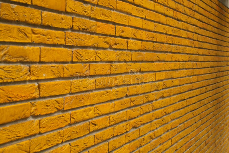 Yellow brick wall stock image. Image of bricks, matrix - 2424053