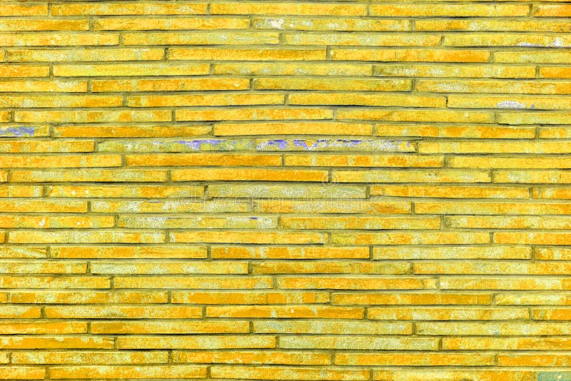 Yellow Brick Wall. Background of Modern Design Stock Photo - Image of ...