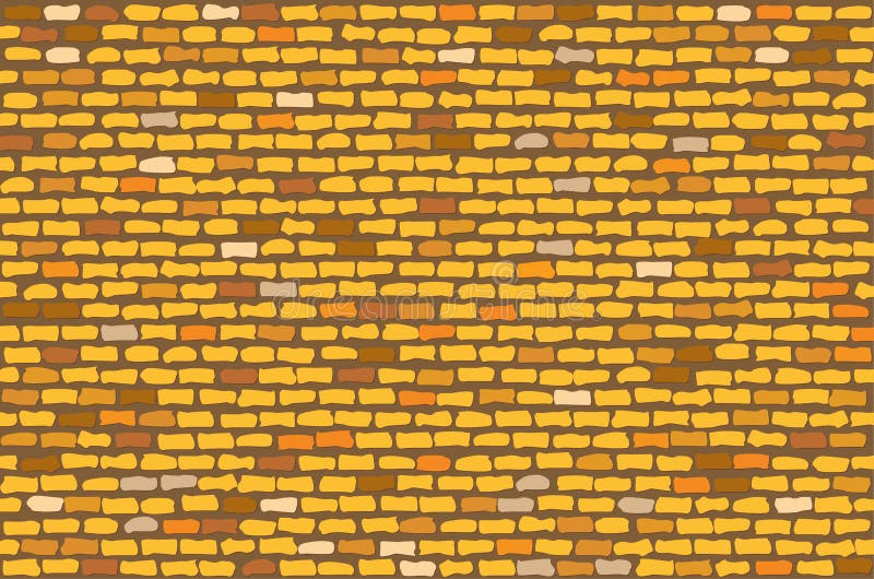 Yellow brick wall stock vector. Illustration of outdoor - 40877086