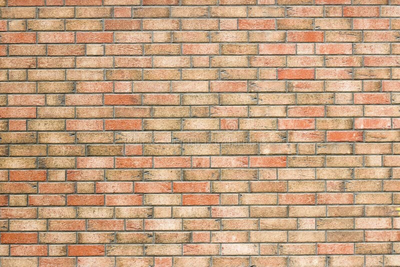 Yellow Brick Wall with Red Bricks Stock Photo - Image of vintage ...