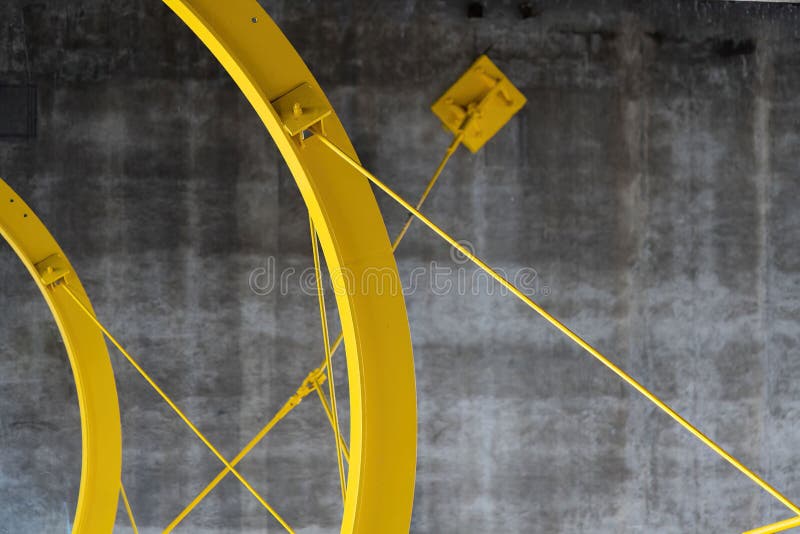 Yellow Bridge Fortification Close Up Stock Photo - Image of detail ...