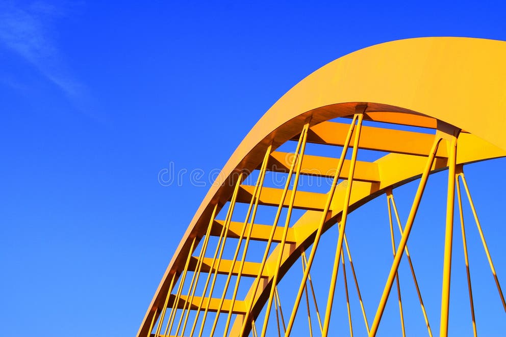 Yellow bridge stock photo. Image of framework, architectural - 45494620