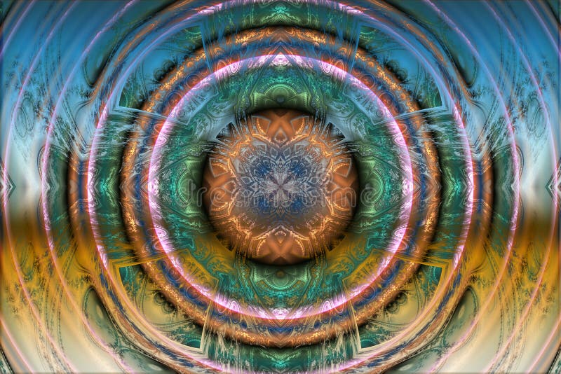 Yellow Positive Artsy Background Cover Logo Illustration Fractal ...