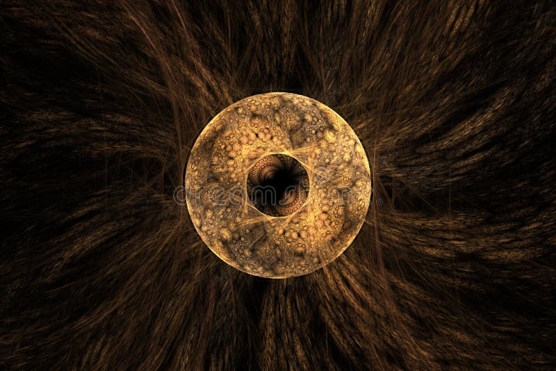 Yellow Positive Artsy Background Cover Logo Illustration Fractal ...