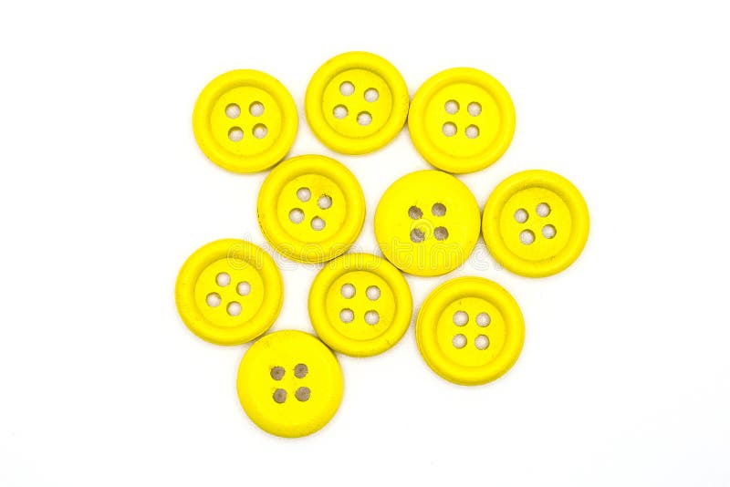 Two Small Buttons in a Ukrainian Flag Colors. Close Up Photo ...