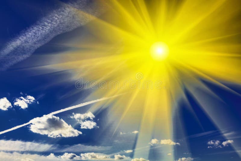 Yellow bright sun stock image. Image of shine, heaven - 137021569