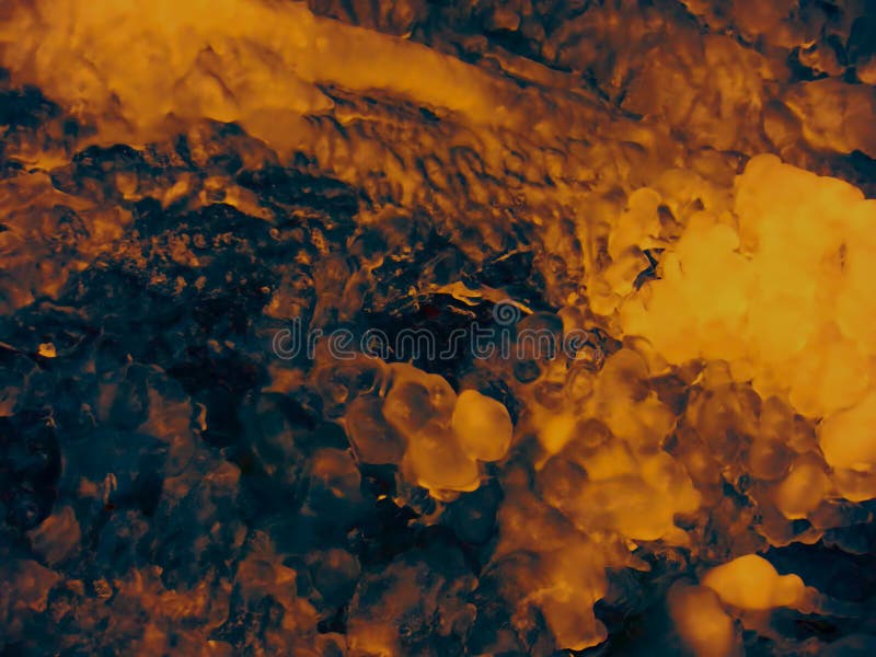 Yellow Brown Abstract Ice Texture Stock Photo - Image of yellow ...