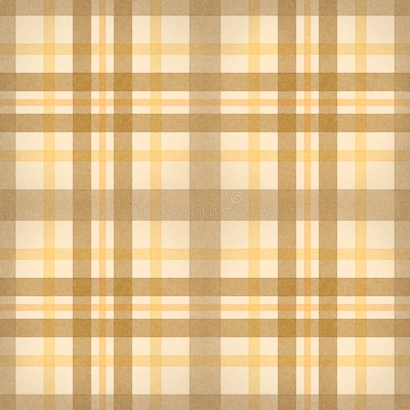Yellow Brown Checked Fabric Seamless Pattern Stock Photo - Image of ...