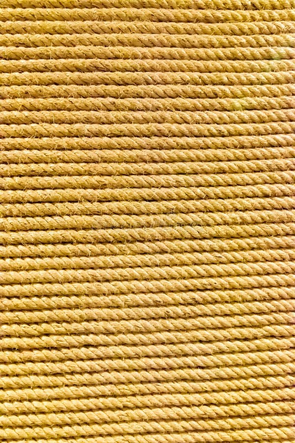 Yellow brown linen rope stock image. Image of natural - 101704343
