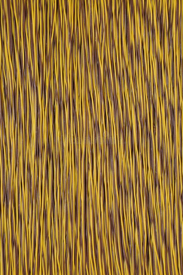 Yellow brown network cable stock image. Image of connection - 22481171