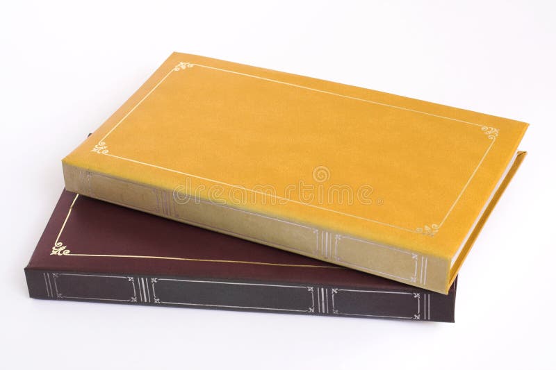 Yellow & Brown Photo Albums Stock Image - Image of isolated, colours ...