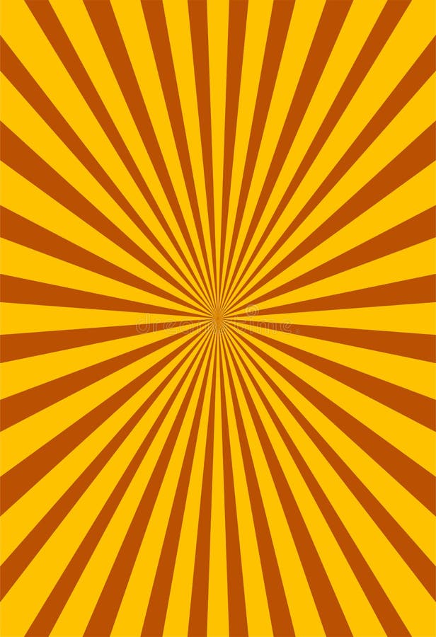 Yellow and Brown Ray Sunburst Style Background Stock Vector ...