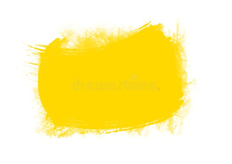 Yellow Brush Graphic Design Strokes Effect for Graphic Designs Element ...