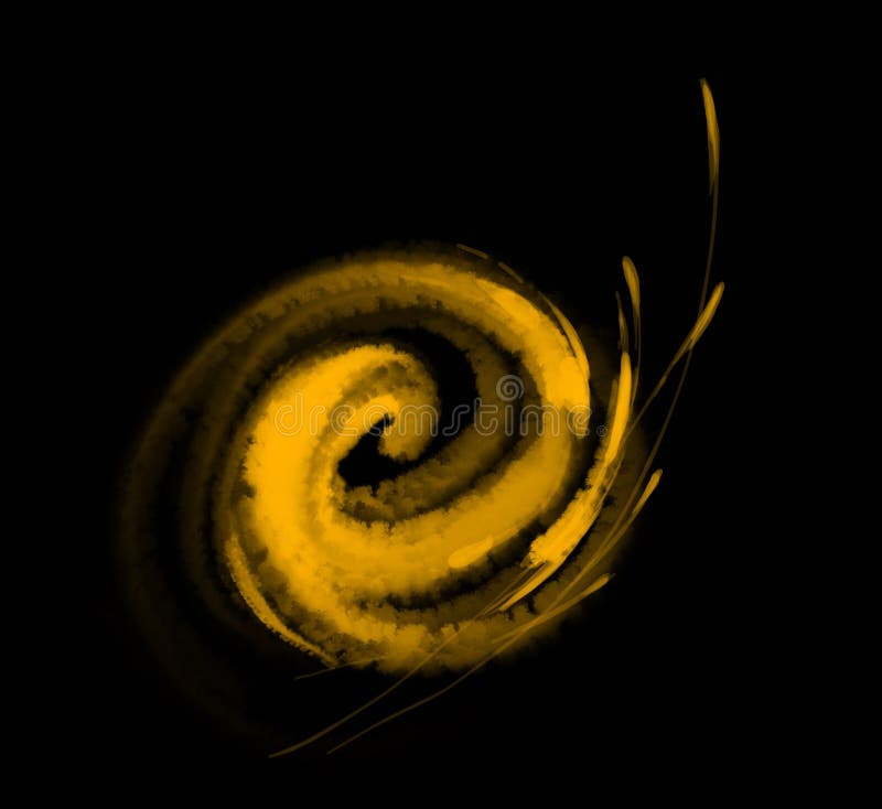 Brush swirl hand draw stock vector. Illustration of spiral - 91355506