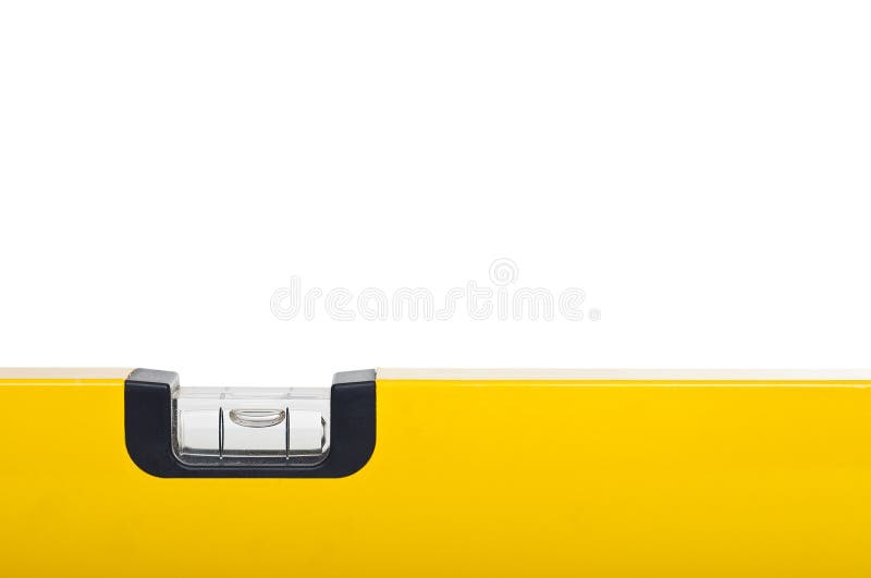 Yellow bubble level stock image. Image of measurement - 17305385