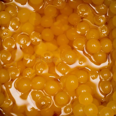 Yellow bubble tea bubbles stock image. Image of colour - 43710471