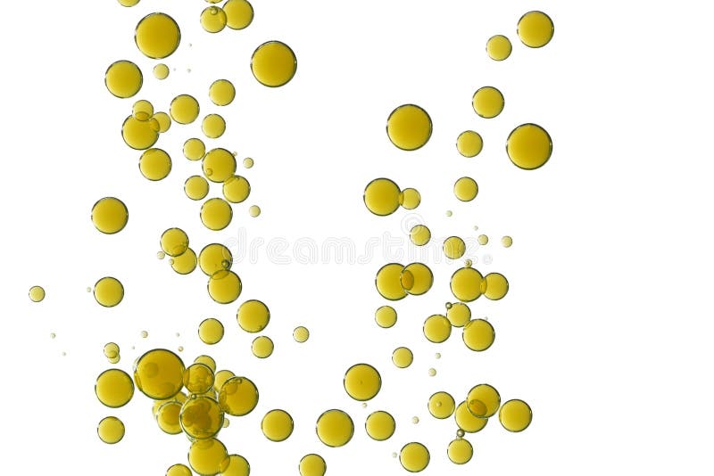 Yellow Bubbles in a Beautiful Pattern Stock Image - Image of essential ...