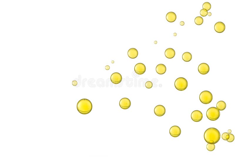 Yellow Bubbles in a Beautiful Pattern Stock Image - Image of essential ...