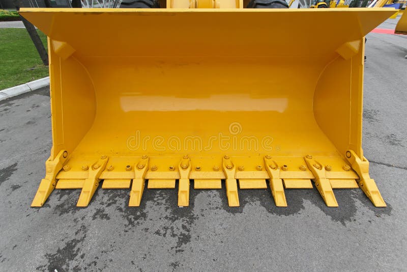 Yellow bucket stock image. Image of digger, bucket, construction - 34051155