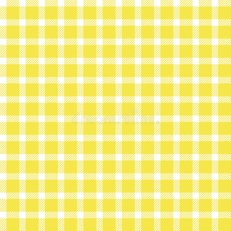 Yellow Buffalo Plaid Seamless Pattern Stock Vector - Illustration of ...