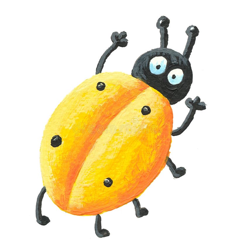 Yellow bug stock illustration. Illustration of beetle - 16064199