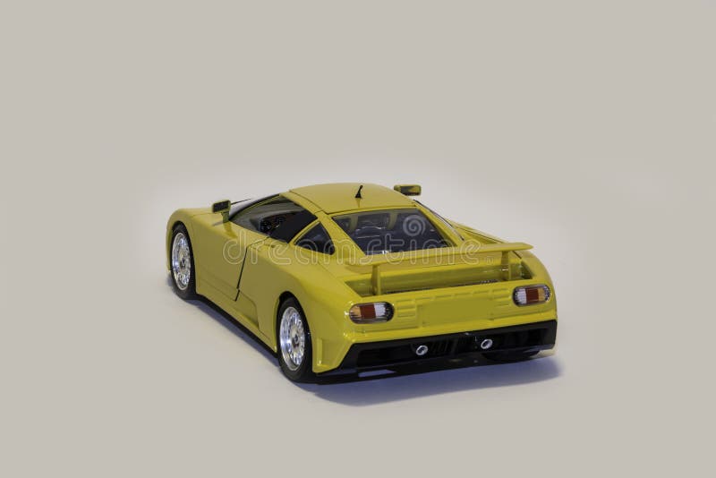 Yellow Bugatti EB 110 stock image. Image of race, view - 83740179