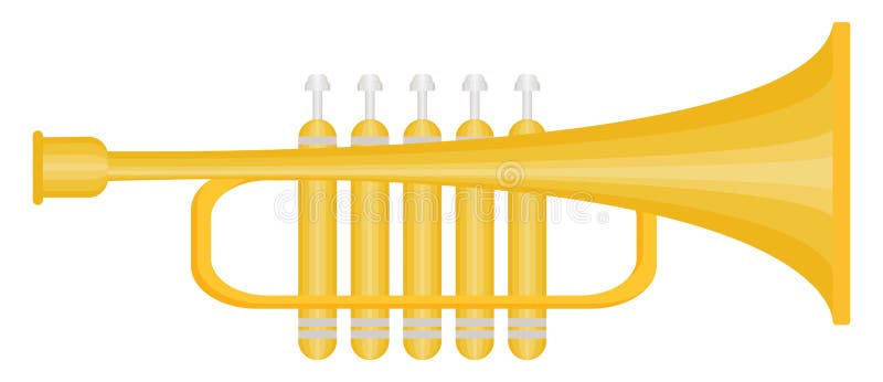 Bugle Icon. Simple Color with Outline Vector Elements of Rock N Roll ...