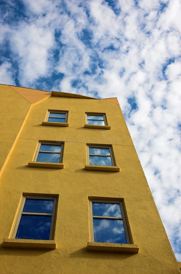 Old Yellow Building on the Territory of the Mariti Stock Photo - Image ...