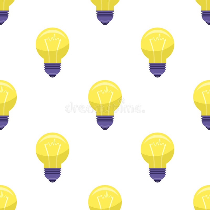 Yellow Bulb Isolated on White Presenting Idea Stock Vector ...