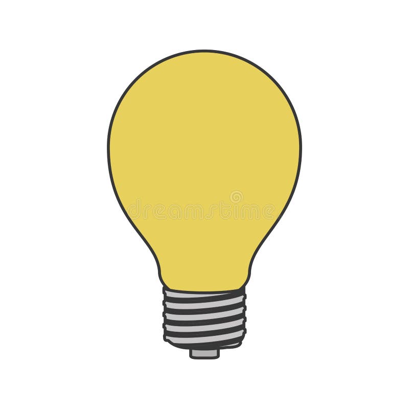 Yellow bulb light stock vector. Illustration of design - 79279206