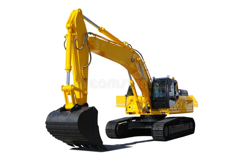 Yellow bulldozer stock photo. Image of mound, soil, green - 34982894