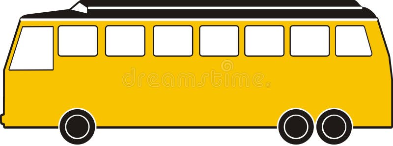 Yellow bus stock vector. Illustration of coach, decker - 22708813