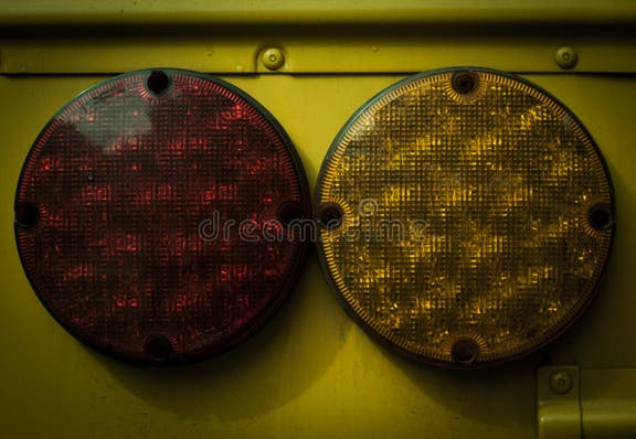 Yellow Bus Lights stock photo. Image of rear, yellow - 93980304