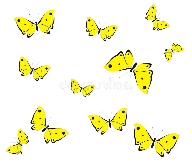 Yellow Butterflies Royalty Free Stock Photography - Image: 2483317